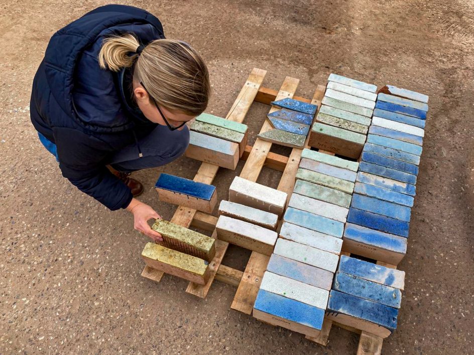 Sustainable Glazed Bricks Made From Waste - FRONT® Materials