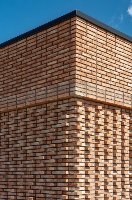 Substation in Orange Brick from Waste in Amsterdam - FRONT®