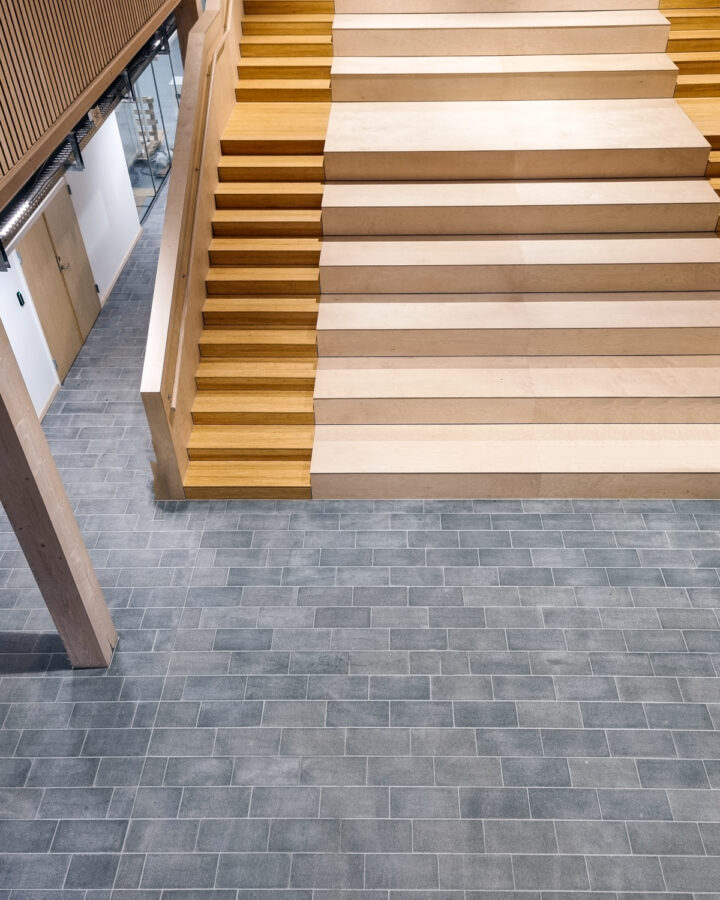 Sustainable Floor Tiles at Helix Lab, Denmark - FRONT®