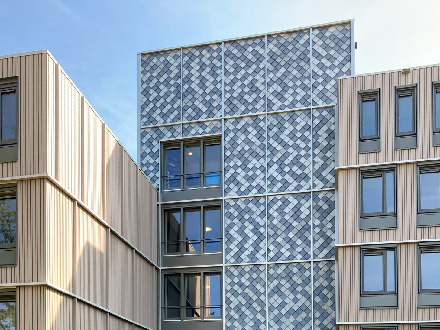 Pretty Plastic Panels at Vijverhof Apartments in The Netherlands